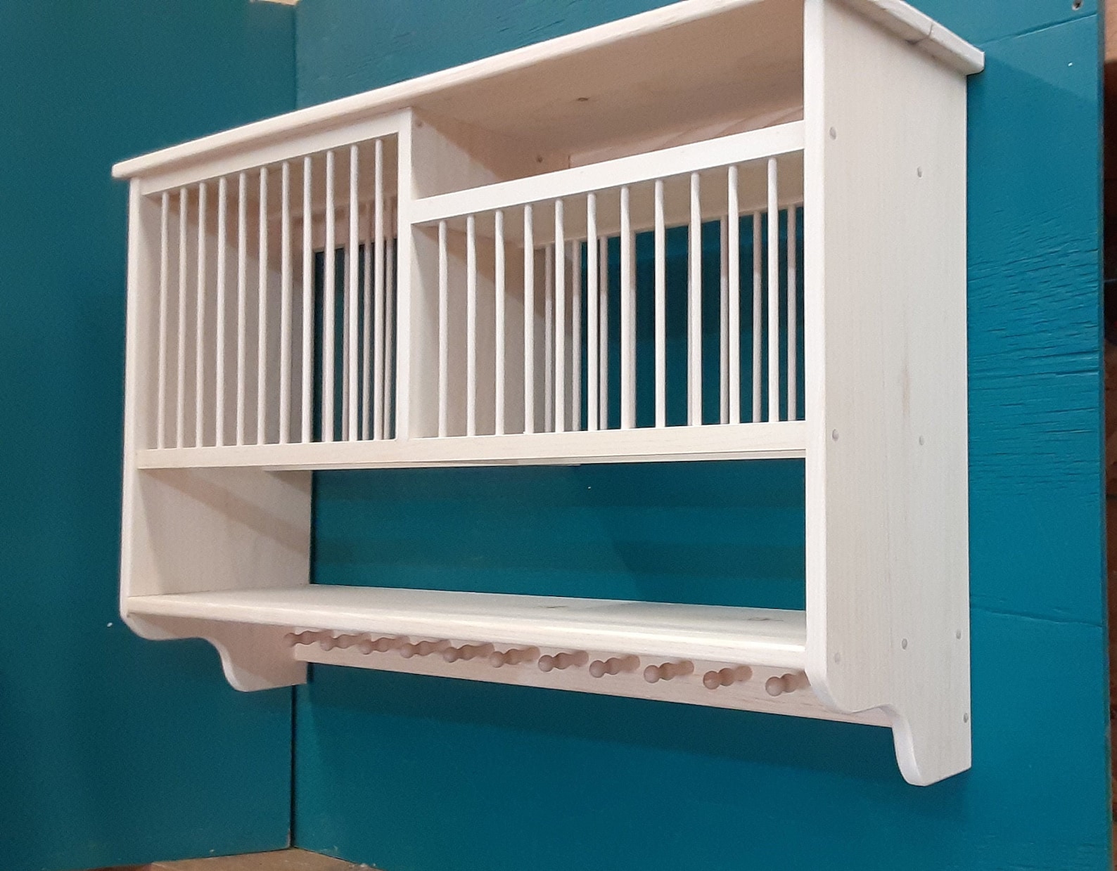 Shaker Peg Kitchen Window Plate Rack Shelf Wood Dish Cabinet | Etsy