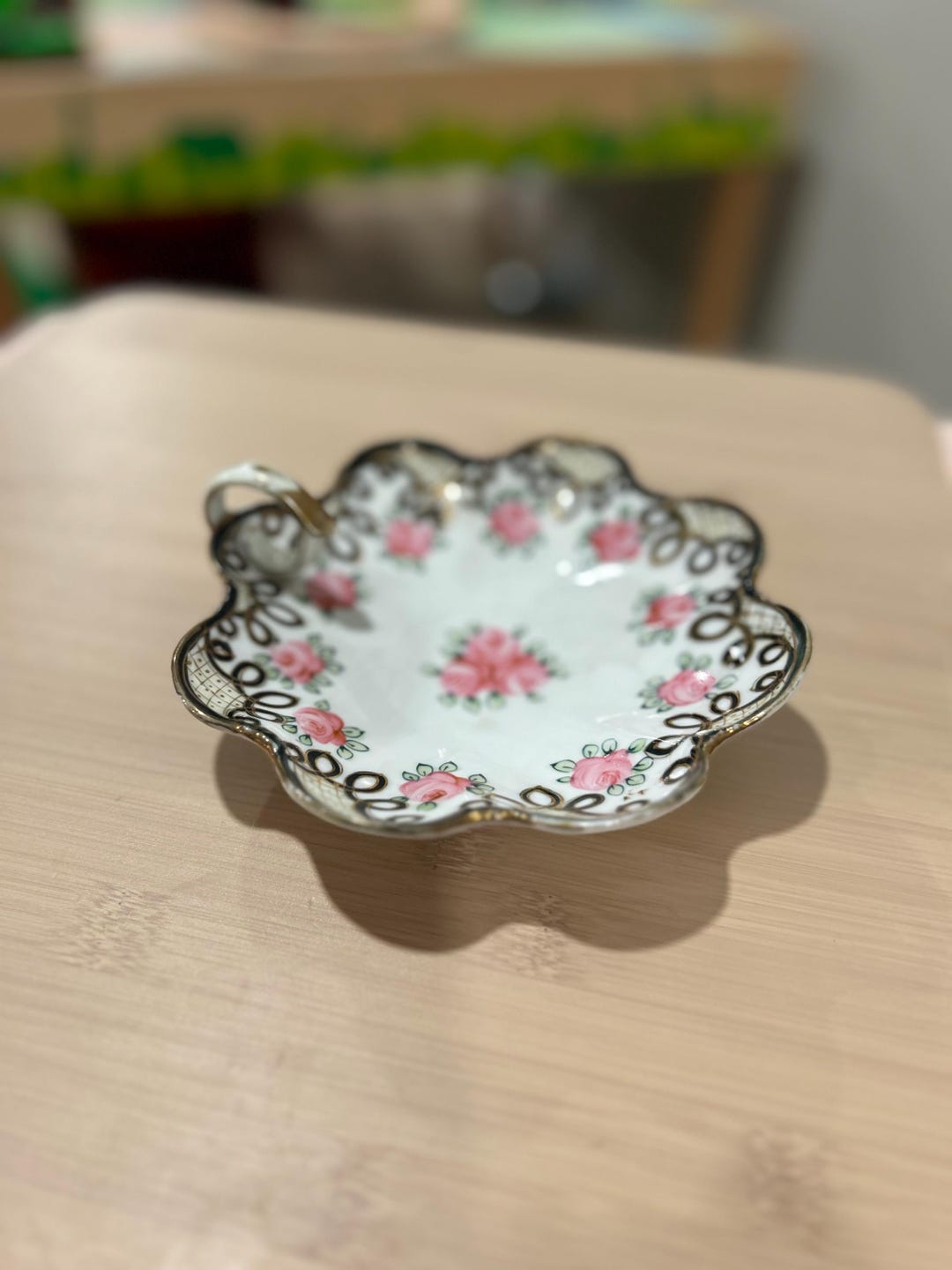 Vintage Nippon Handled Nappy Bowl - Etsy