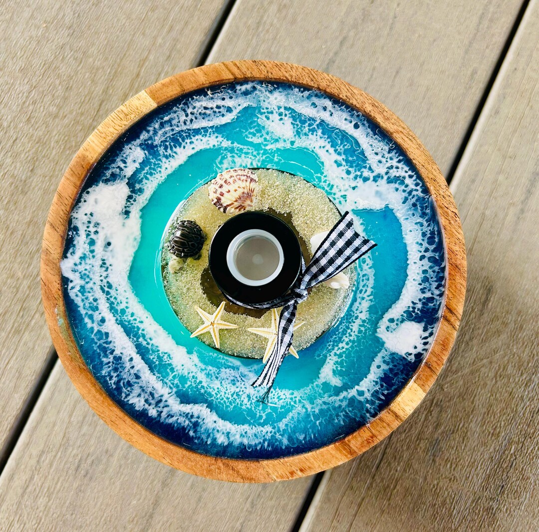 Ocean Wave Epoxy Resin Reed Diffuser Bowl - Etsy