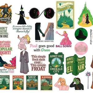 Wicked Movie Inspired Sticker Packs - Etsy