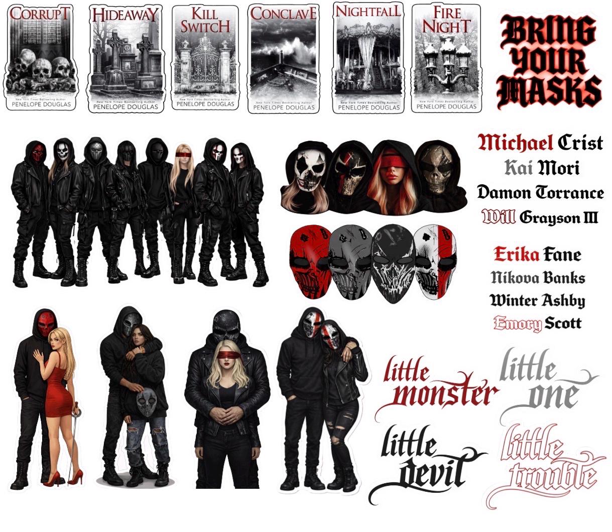Devils Night Series Sticker Packs - Etsy