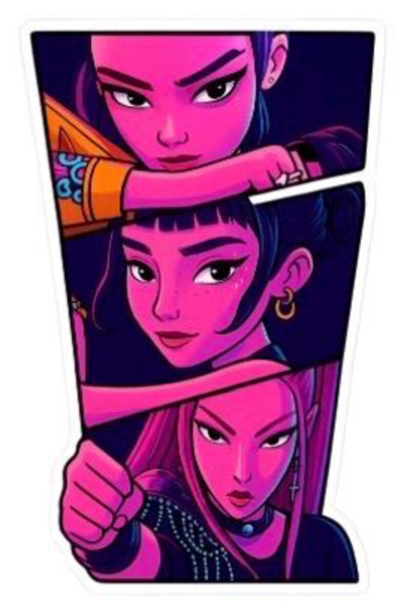 Huntrix - Kpop Demon Hunters Sticker Pack (10 Stickers) - Etsy