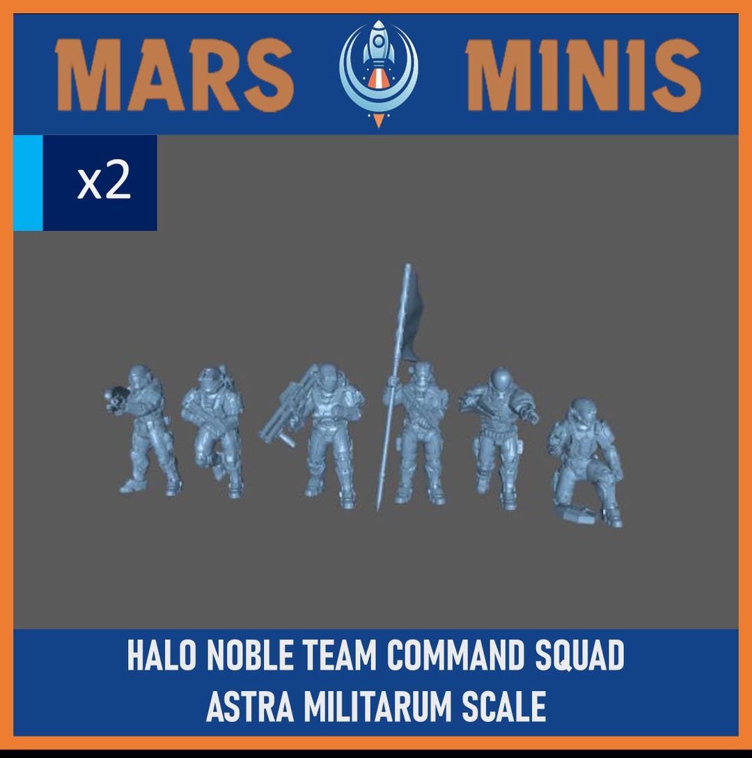 NOBLE TEAM COMMAND Squad - (6x) - Sized for Guard Scale - 28mm - Etsy