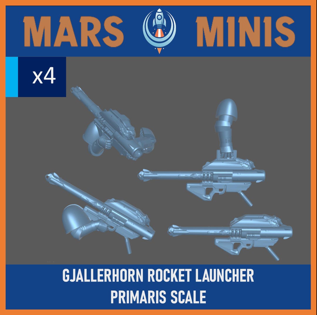 GJALLERHORN Rocket Launcher - Bits - (4x) - Sized for SM Primary ...