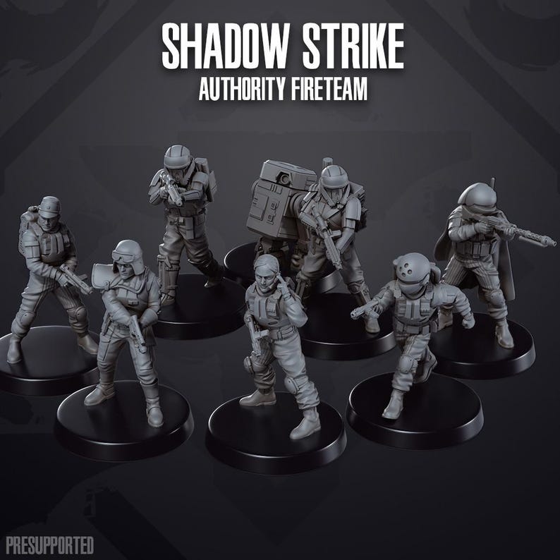SHADOW STRIKE Team - (8x) - Sized for SW Legion Scale - 32mm ...