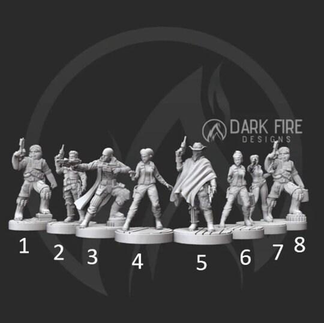 SMUGGLER CREW - (1x) - Sized for SW Legion Scale - 32mm - Darkfire - Etsy
