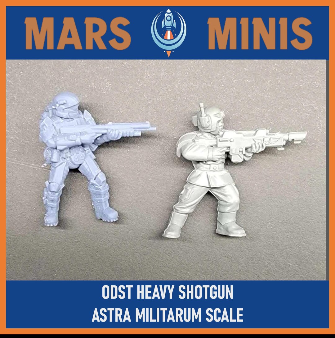 ODST HEAVY SHOTGUN - (1x) - Sized for Guard Scale - 28mm - Etsy