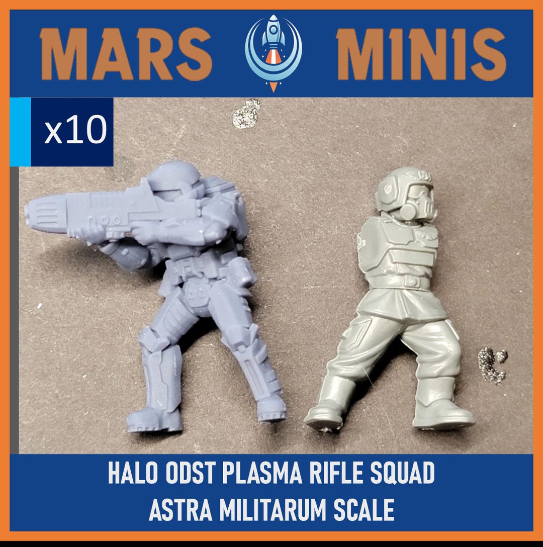 ODST HEAVY PLASMA Rifle - Squad - (10x) - Sized for Guard Scale - 28mm ...