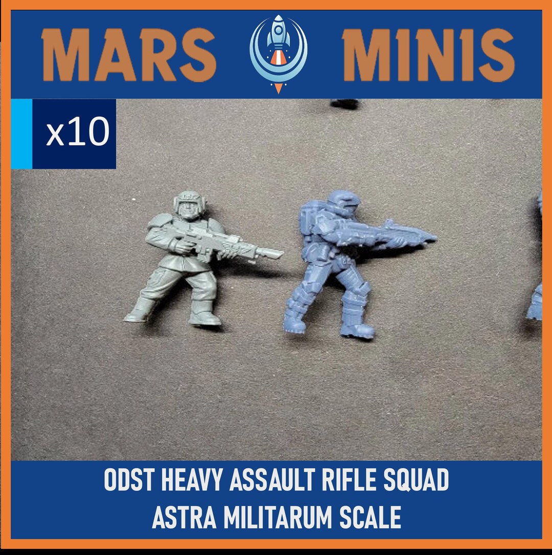 ODST Heavy Armor Assault Rifle - Squad - (10x) - Sized for Guard Scale ...