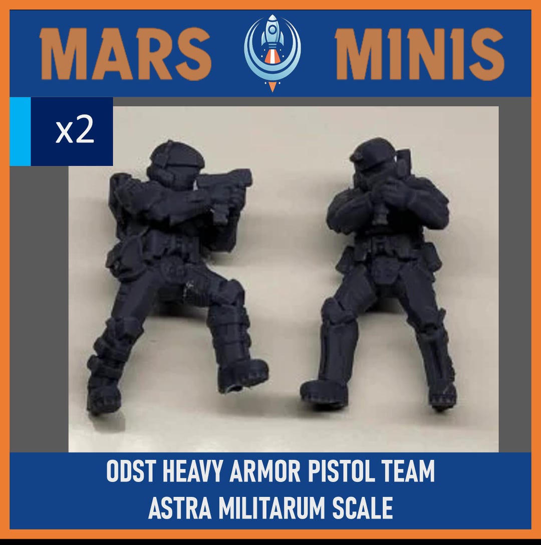 ODST HEAVY Armor PISTOL Team - (2x) - Sized for Guard Scale - 28mm - Etsy