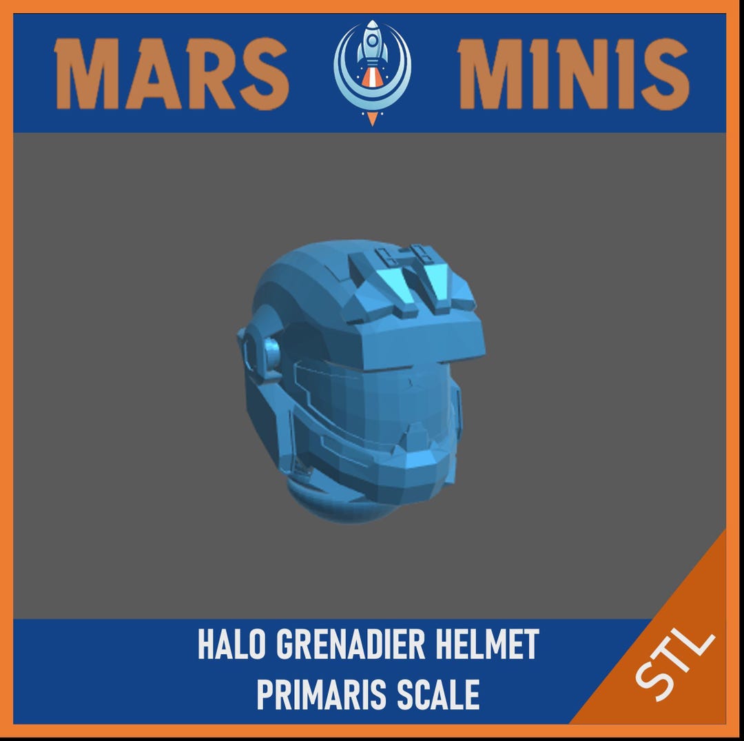 GRENADIER Helmet - Halo - (STL File) - Sized for Space Primary Marines ...
