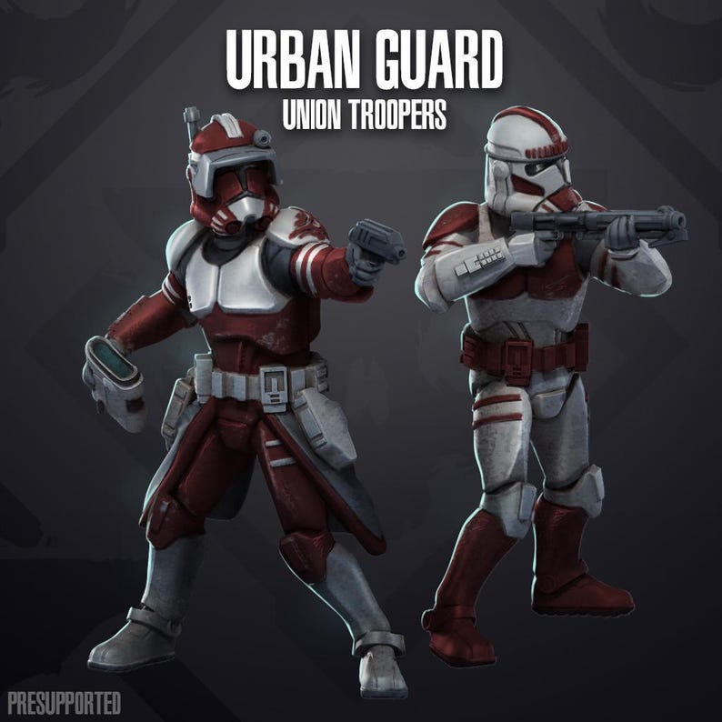 URBAN GUARD Troopers - (8x) - Sized for SW Legion Scale - 32mm ...
