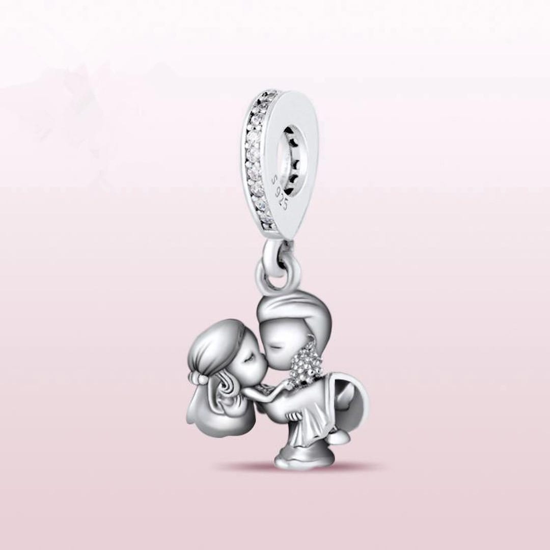 Pandora Sterling Silver Just Married Couple Charm Wedding Bride Dangle ...
