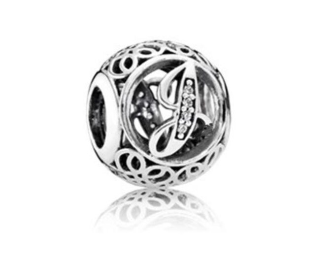 Pandora Uk Alphabet Letter, Initial, Vintage, Bracelet Charm, A-z, S925 ...