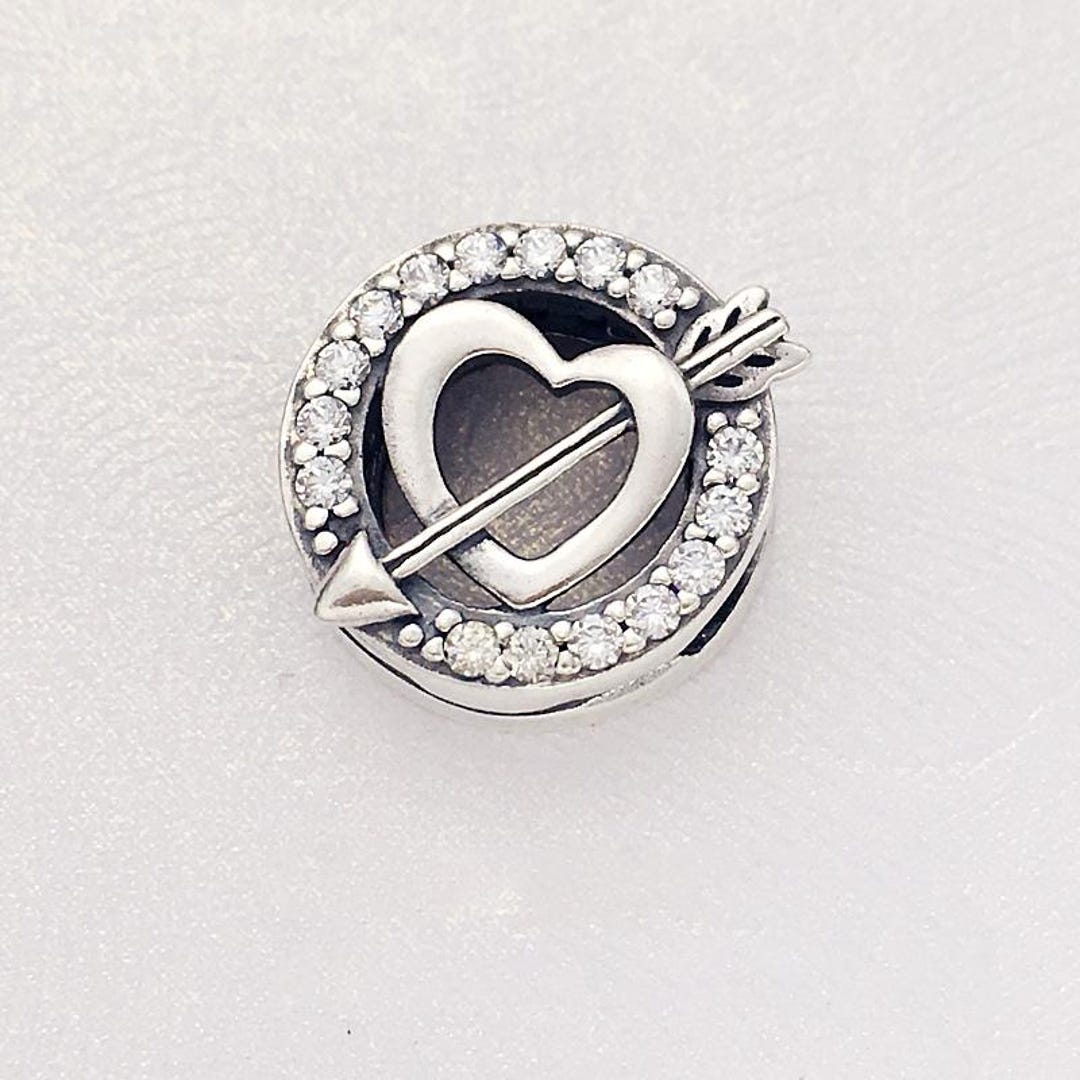 Pandora Reflexions Asymmetric Heart and Arrow Clip Charm - Etsy