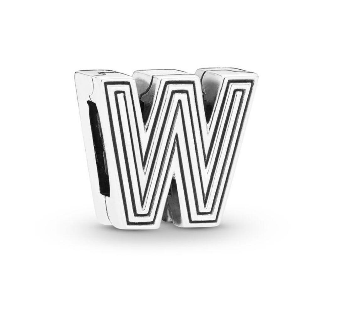 Pandora Alphabet Letter A-z Clip Initial, Symbol Reflexions Charm Ale ...