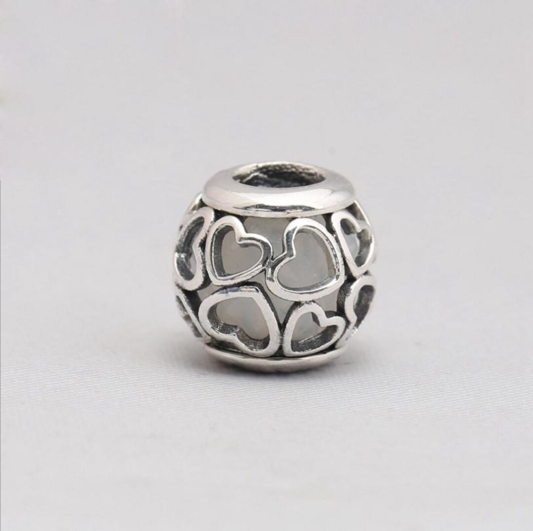 Pandora Ale 925 Sterling Silver Pink Encased Love Charm - Etsy