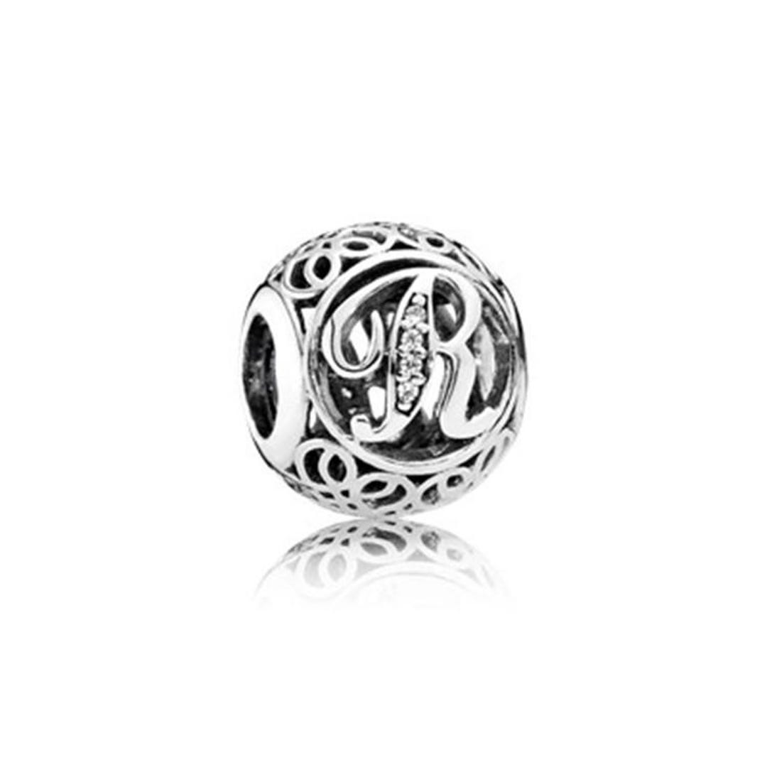 Pandora Uk Alphabet Letter, Initial, Vintage, Bracelet Charm, A-z, S925 ...