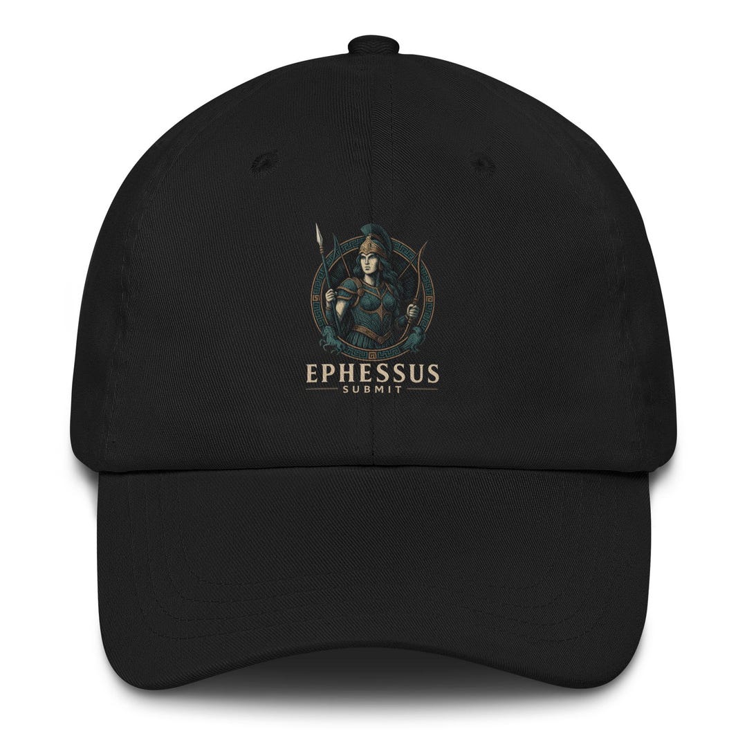 Athena Battle Maiden Embroidered Dad Hat | Low Profile Cotton Twill Cap ...