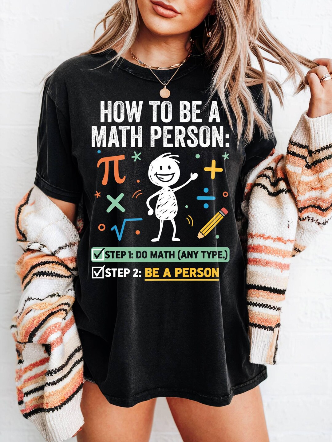 Funny Math Teacher Shirt: How to Be a Math Person Tee - Etsy
