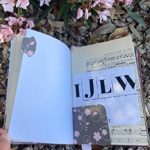 Repurposed Book Journal Hand Stitched Binding Travel Log - Etsy