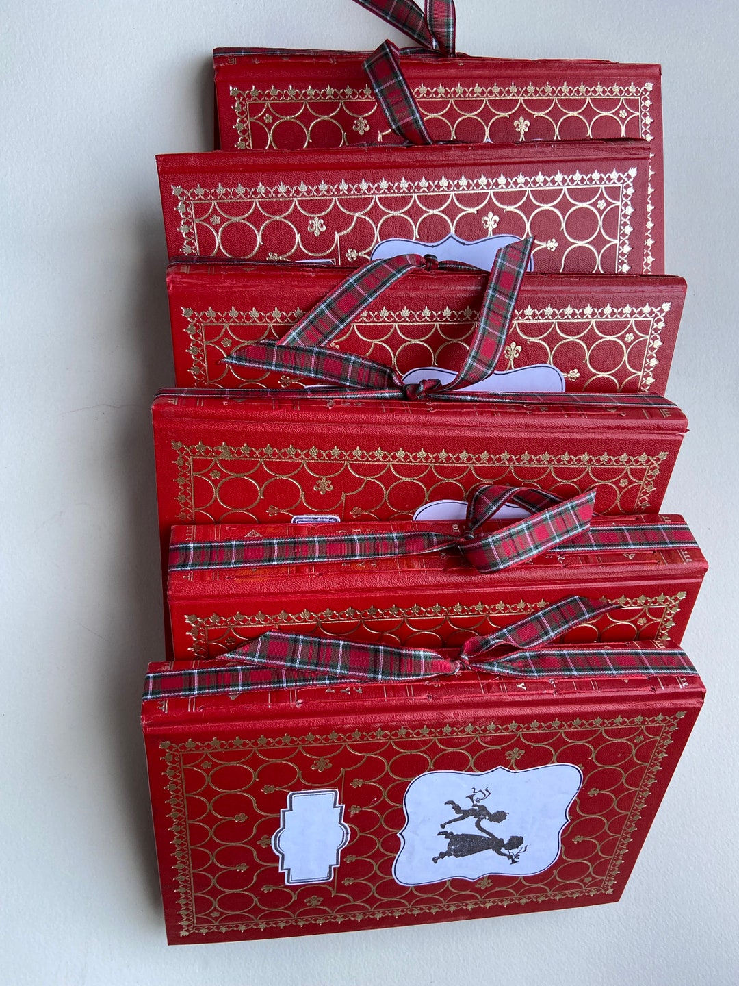 Christmas Journal Christmas Memory Book Repurposed Book Journal Guest ...