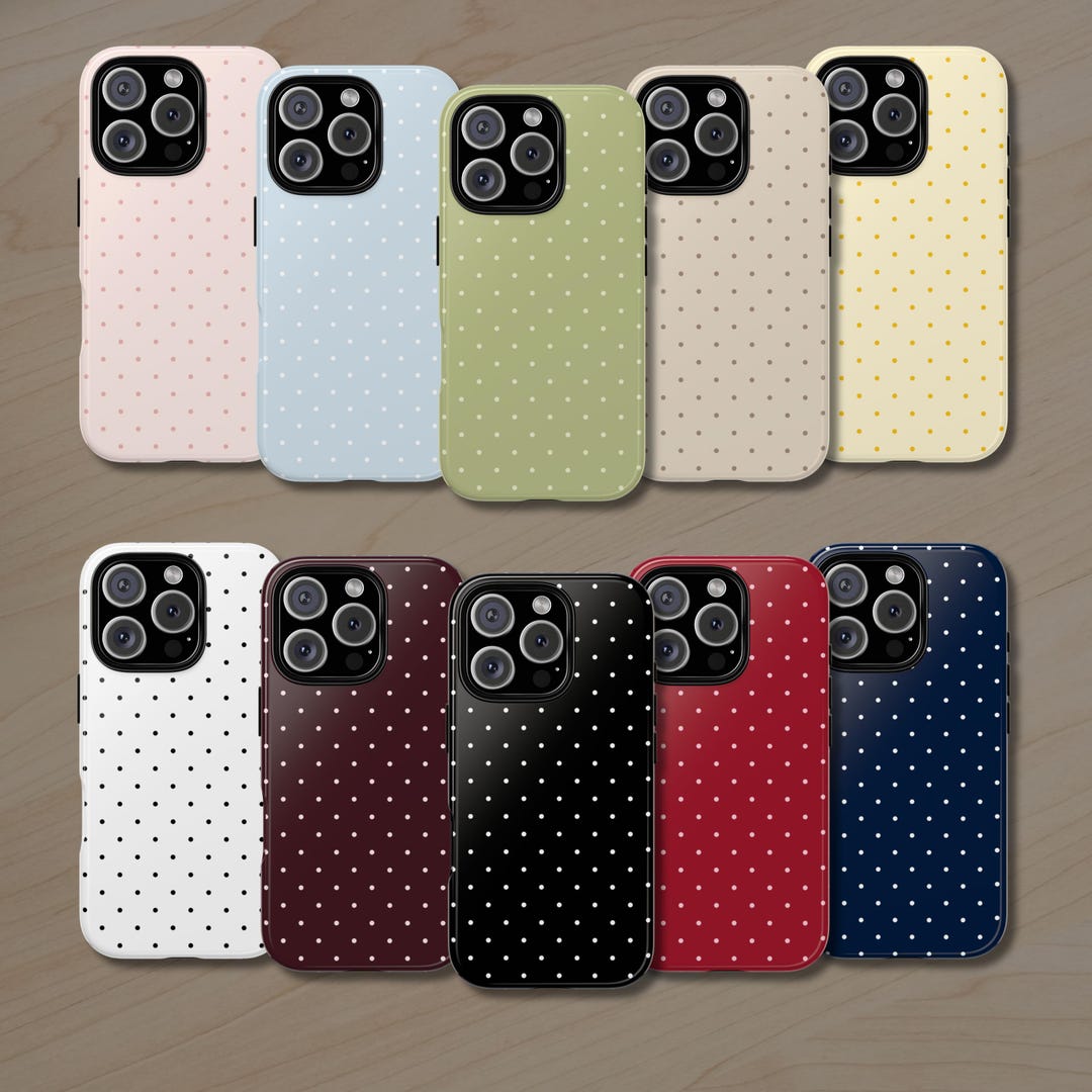 Polka Dots Phone Case | Minimalist iPhone & Samsung Case - Etsy