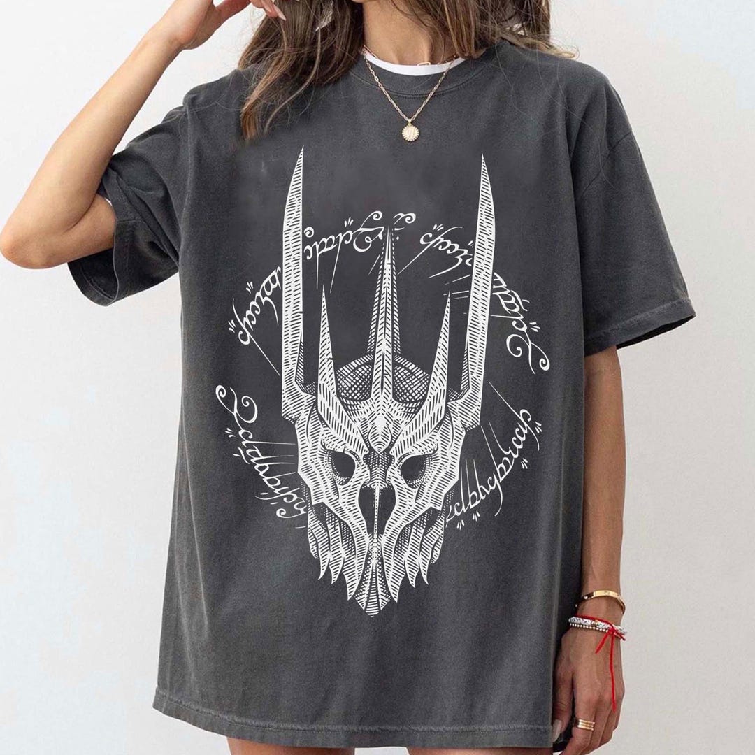 Comfort Colors Sauron Shirt, Vintage Dark Lord Fantasy Tee, Distressed ...