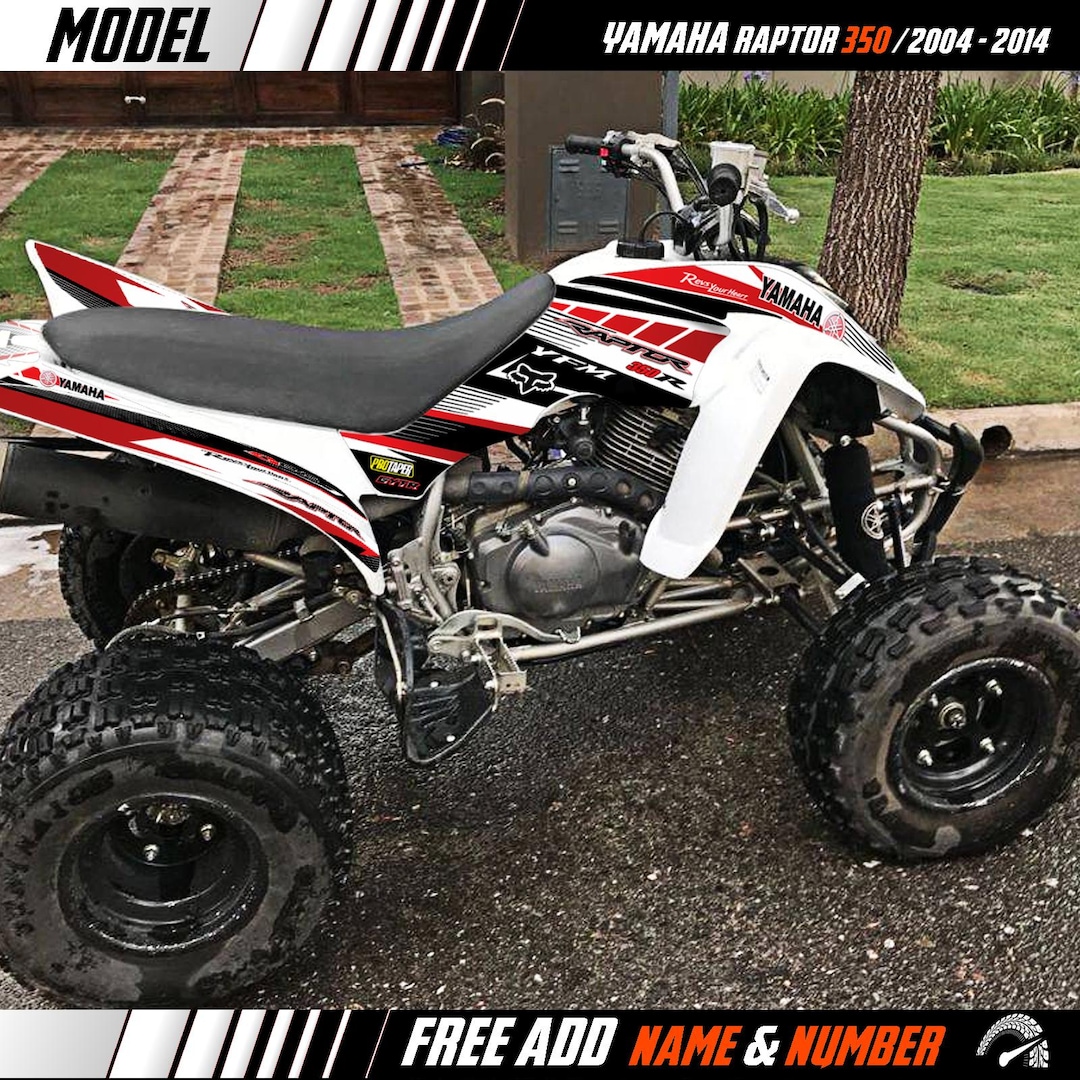 Yamaha Raptor 350 YFM Graphics Kit | ATV Decals Stickers Wrap | 2004 ...