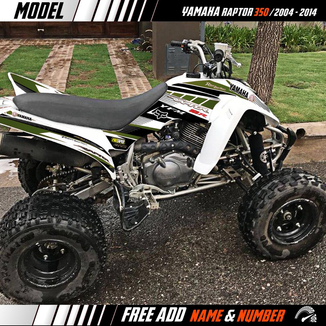 Yamaha Raptor 350 YFM Graphics Kit | ATV Decals Stickers Wrap | 2004 ...