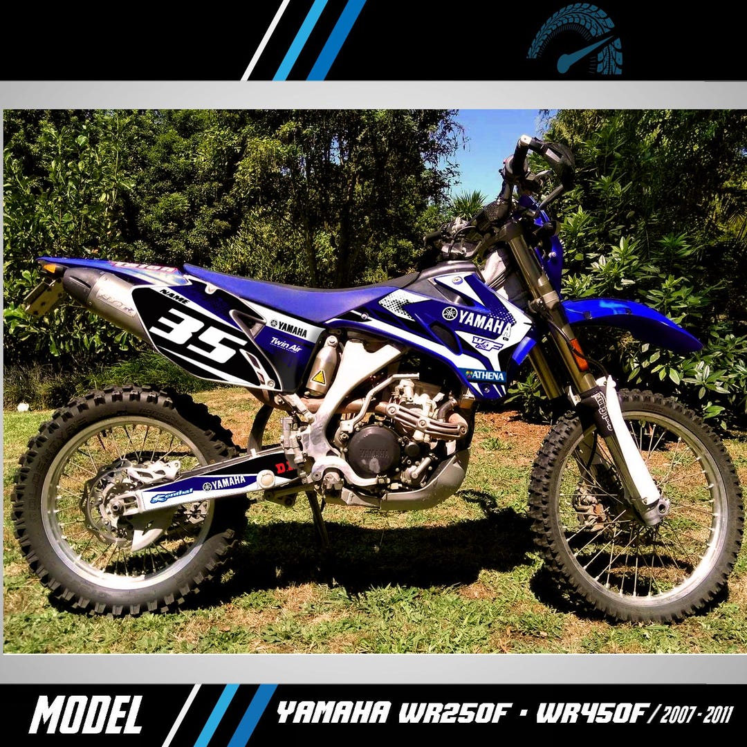 Yamaha WR250F / WR450F 2007–2014 Full Graphics Kit | Custom Vinyl ...