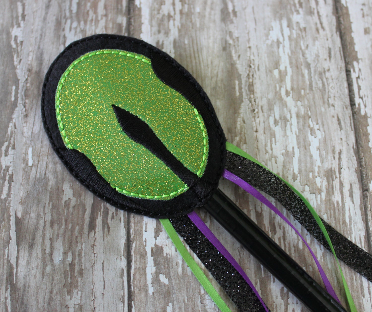 Maleficent Horns and Staff Set Glitter and Leather Dress up | Etsy