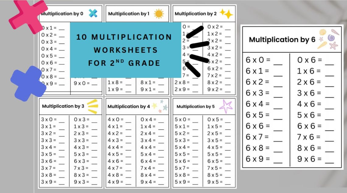 Math Printable Worksheets for 2nd Grade Children to Practice ...