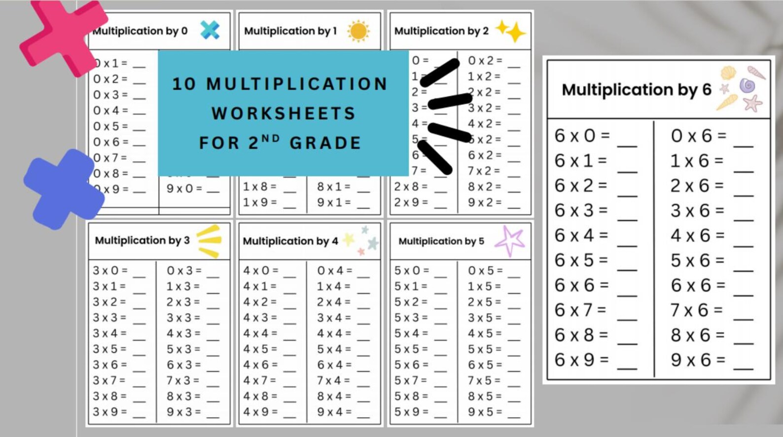 Math Printable Worksheets for 2nd Grade Children to Practice ...