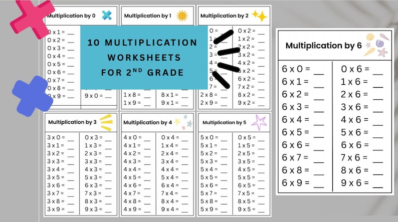 Math Printable Worksheets for 2nd Grade Children to Practice ...