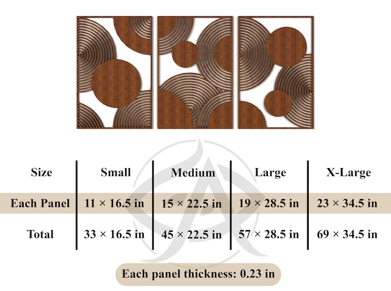 Modern Abstract Geometric Wood Art: Wooden Panel Set, Contemporary Wall ...