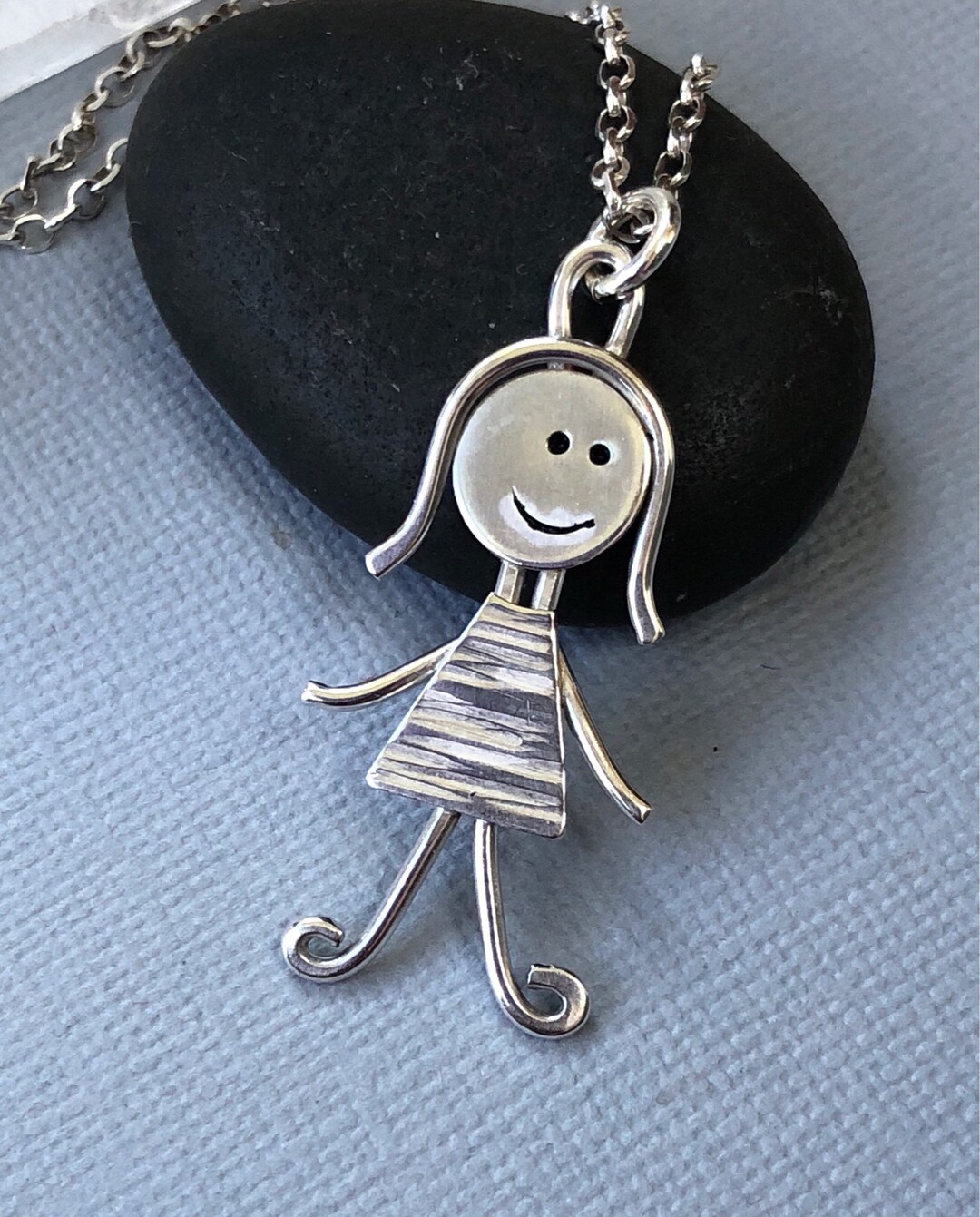 Mother's Personalized Jewelry, Personalized Silver Pendant Necklace ...
