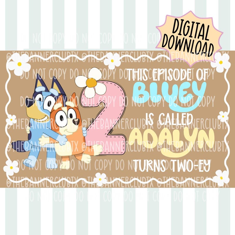 Bluey Canva Signs - Etsy UK