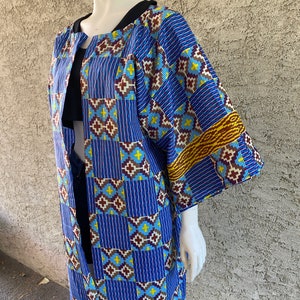 African Print Duster/kimono/robe Wax Print Duster - Etsy