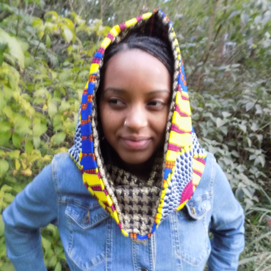 African Print Scarf, Ankara Snood Scarf, Wax Print Scarf, Unisex Scarf ...