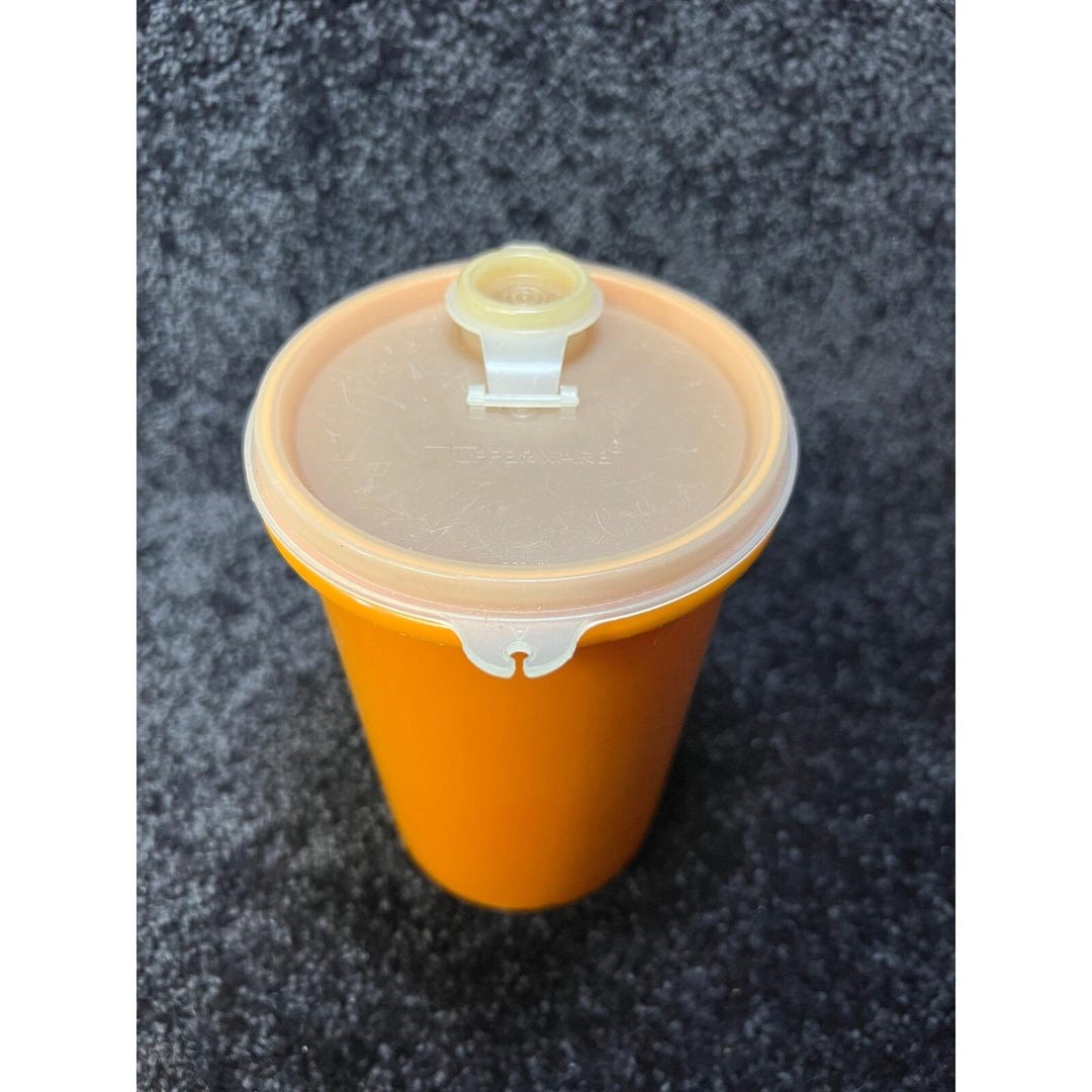 Tupperware Orange Juice Container Pitcher Lid Vintage Kitchen Storage ...