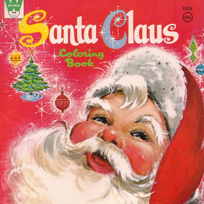 Classic Santa Coloring - Etsy
