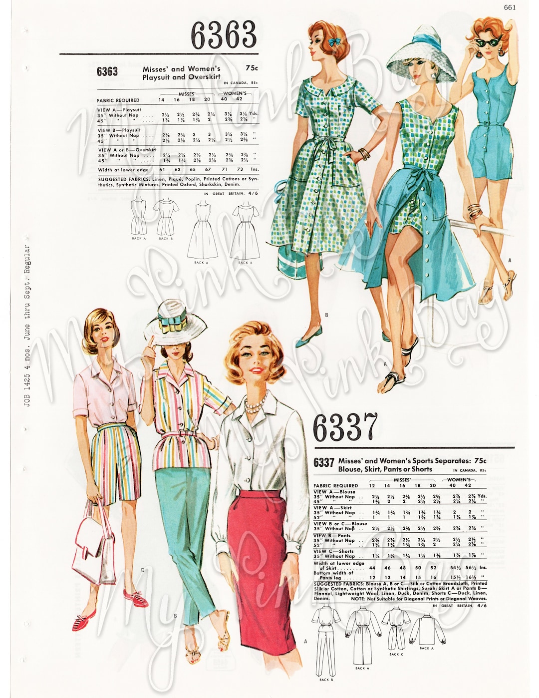 Chic Vintage Sewing Pattern Envelopes for Fashionistas: Sewing ...