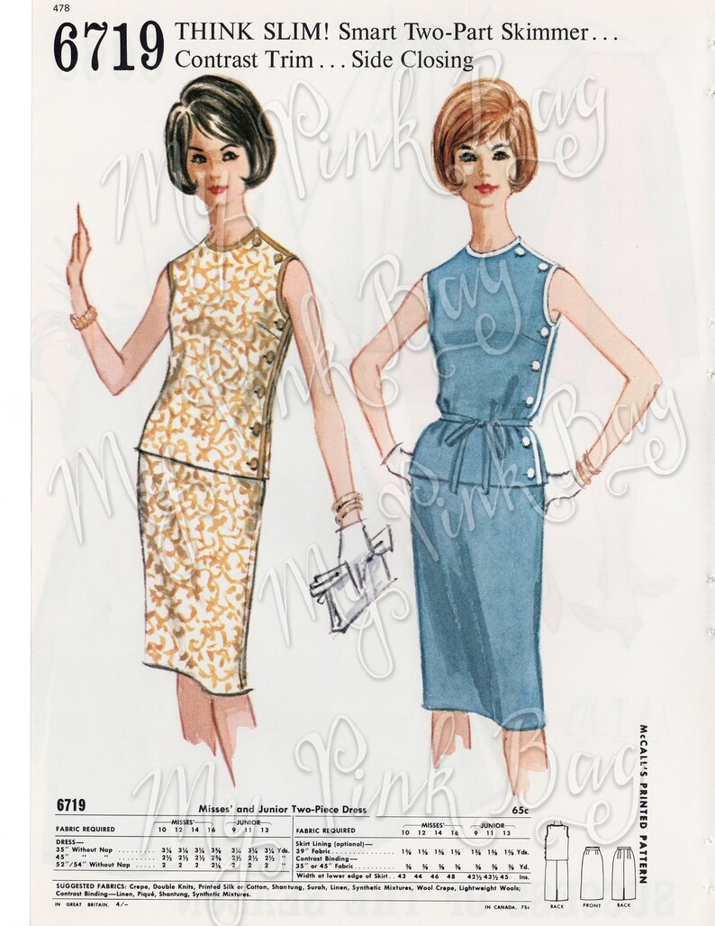 VINTAGE FASHION Envelopes Fashion Illustration, Pattern Envelopes ...