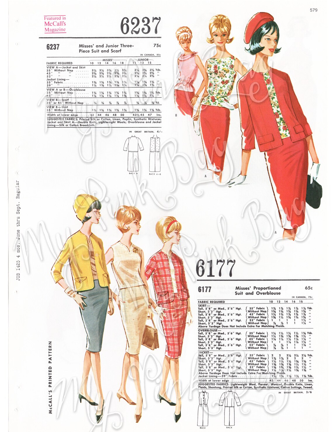 VINTAGE FASHION Envelopes Fashion Illustration, Pattern Envelopes ...