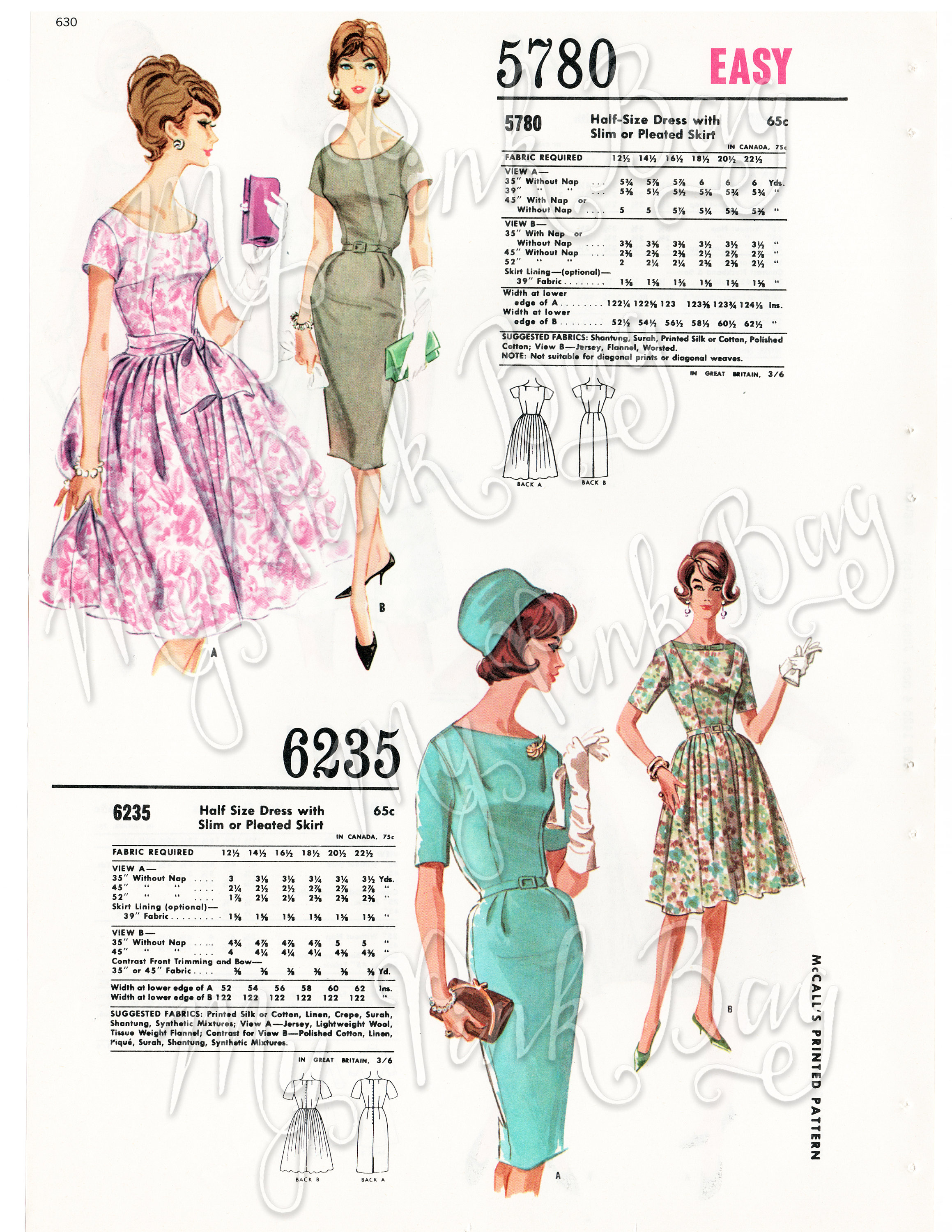 VINTAGE FASHION Envelopes Fashion Illustration, Pattern Envelopes ...