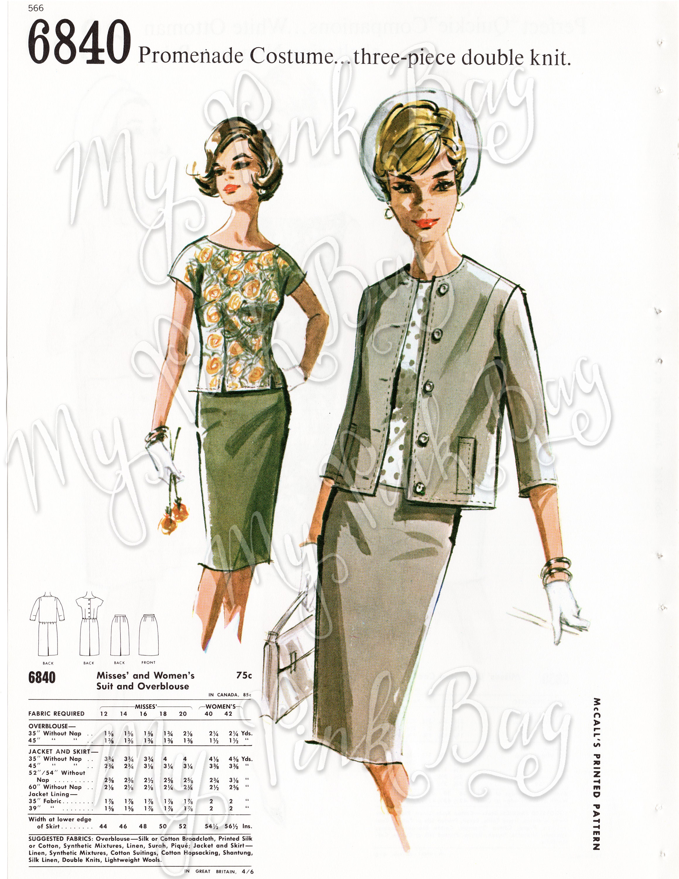 VINTAGE FASHION Envelopes Fashion Illustration, Pattern Envelopes ...