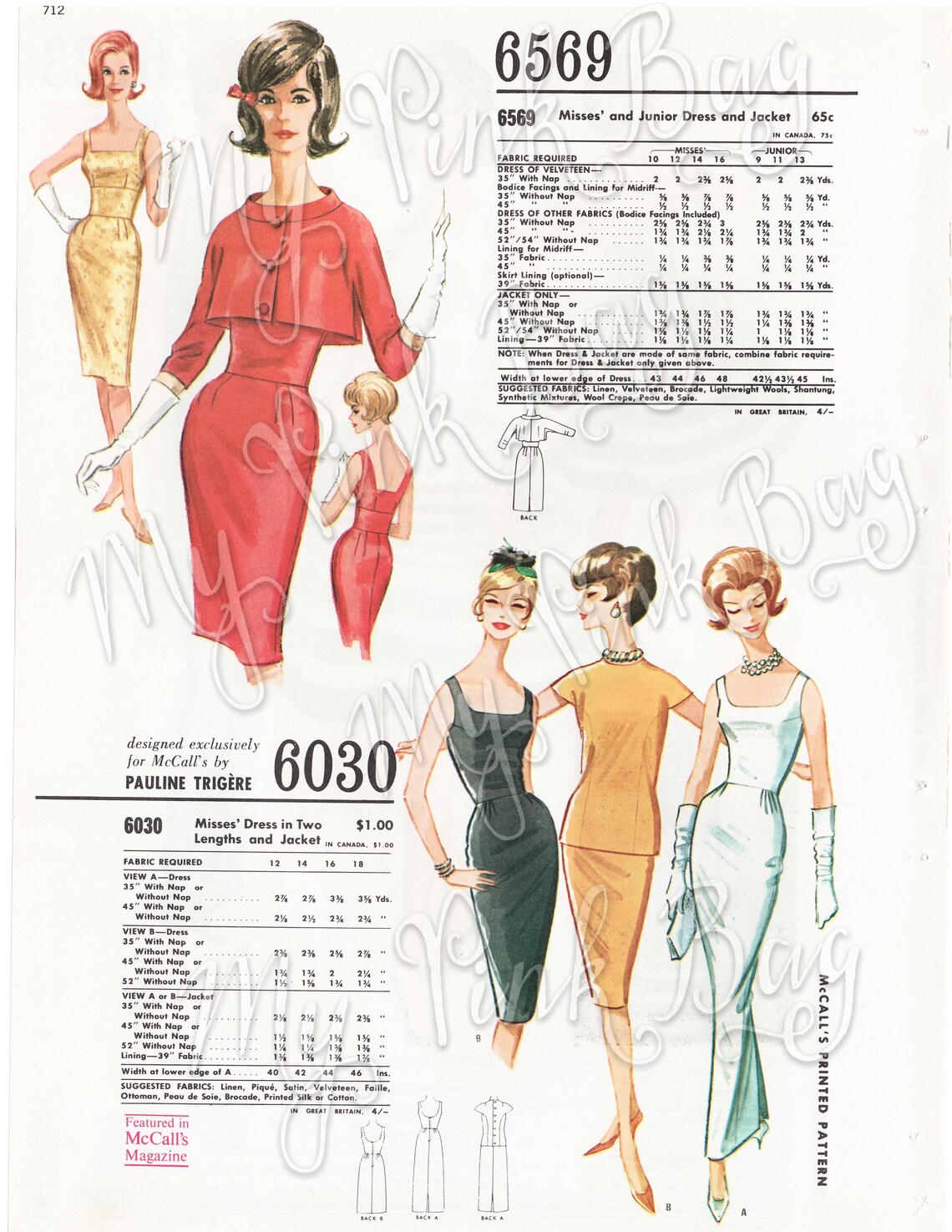 VINTAGE FASHION Envelopes Fashion Illustration, Pattern Envelopes ...