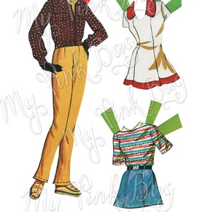 Vintage 1975 Barbie,ken,cara and Curtis Paper Dolls: Scrapbook Clipart ...