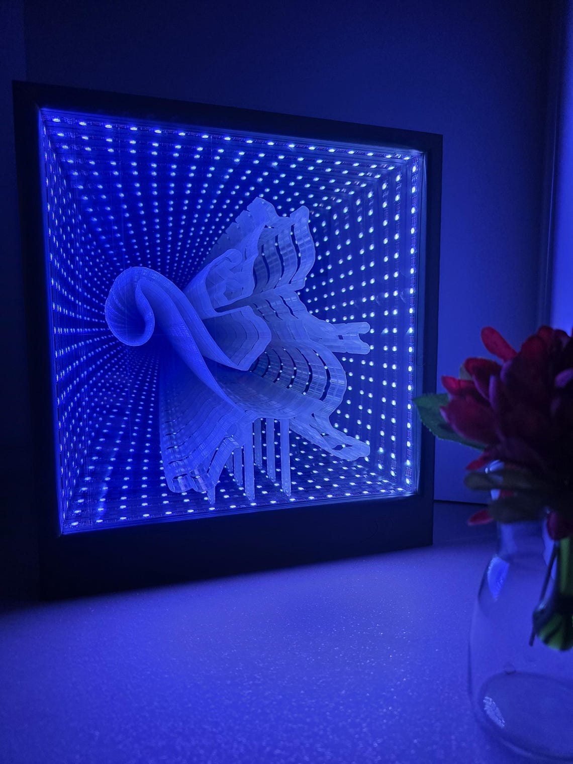 Infinity Mirror + Inserts | Changeable Colors and Effects | Large Frame ...